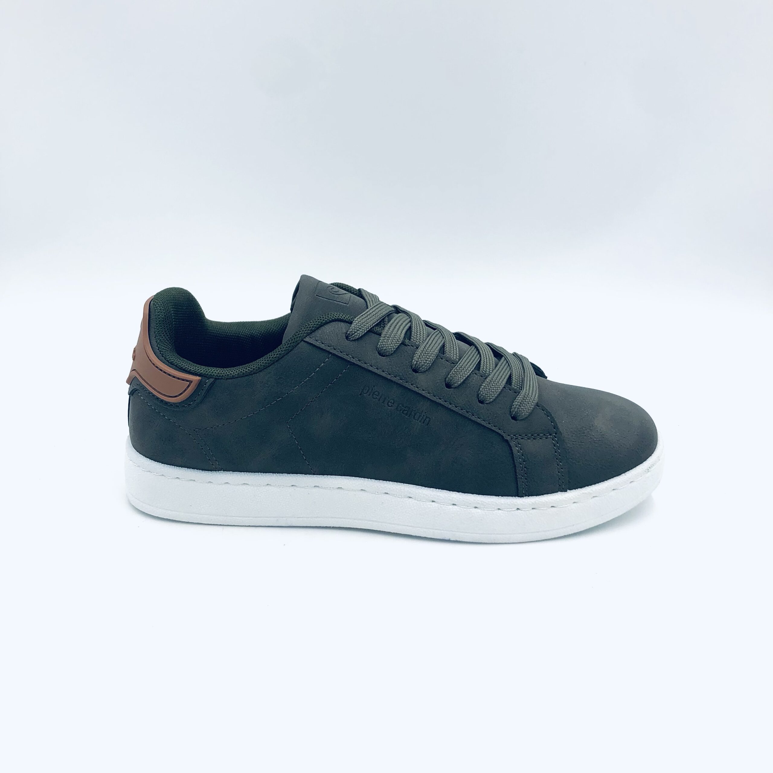 Pierre Cardin Oliver Mens Casual Olive Sneaker - Shoe World