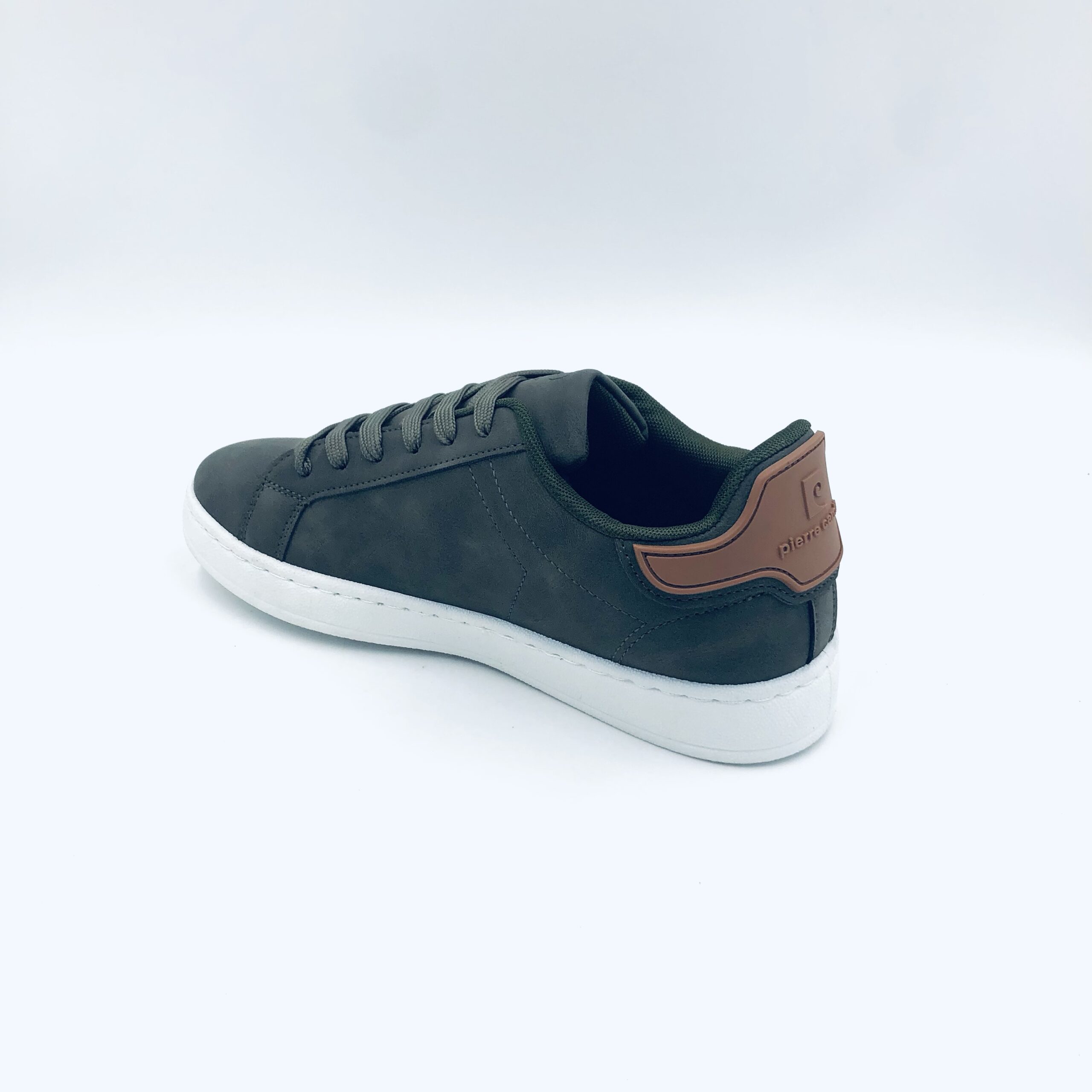 Pierre Cardin Oliver Mens Casual Olive Sneaker - Shoe World