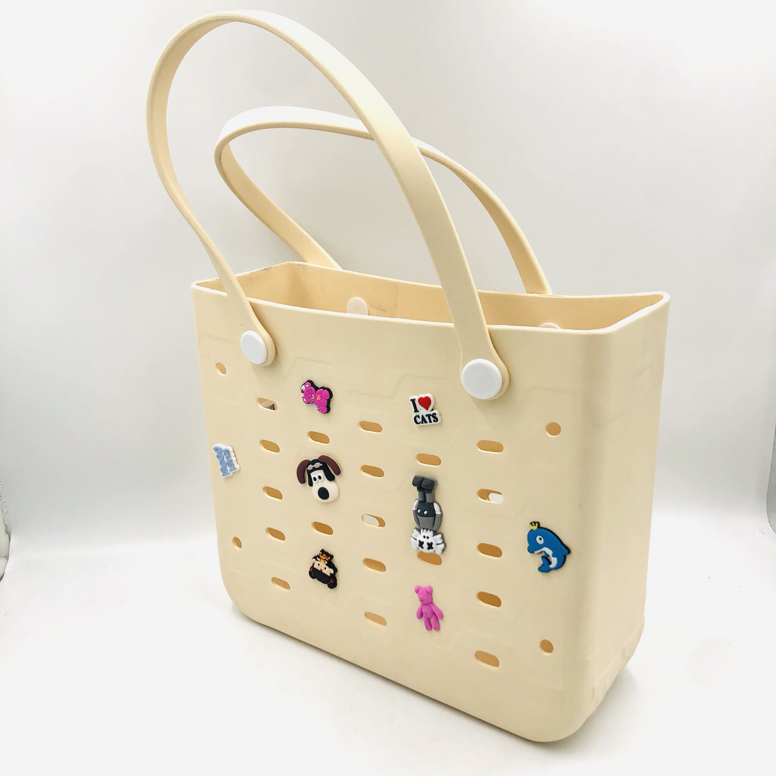 B009 Rubber Ladies Bags Slit Holes - Shoe World