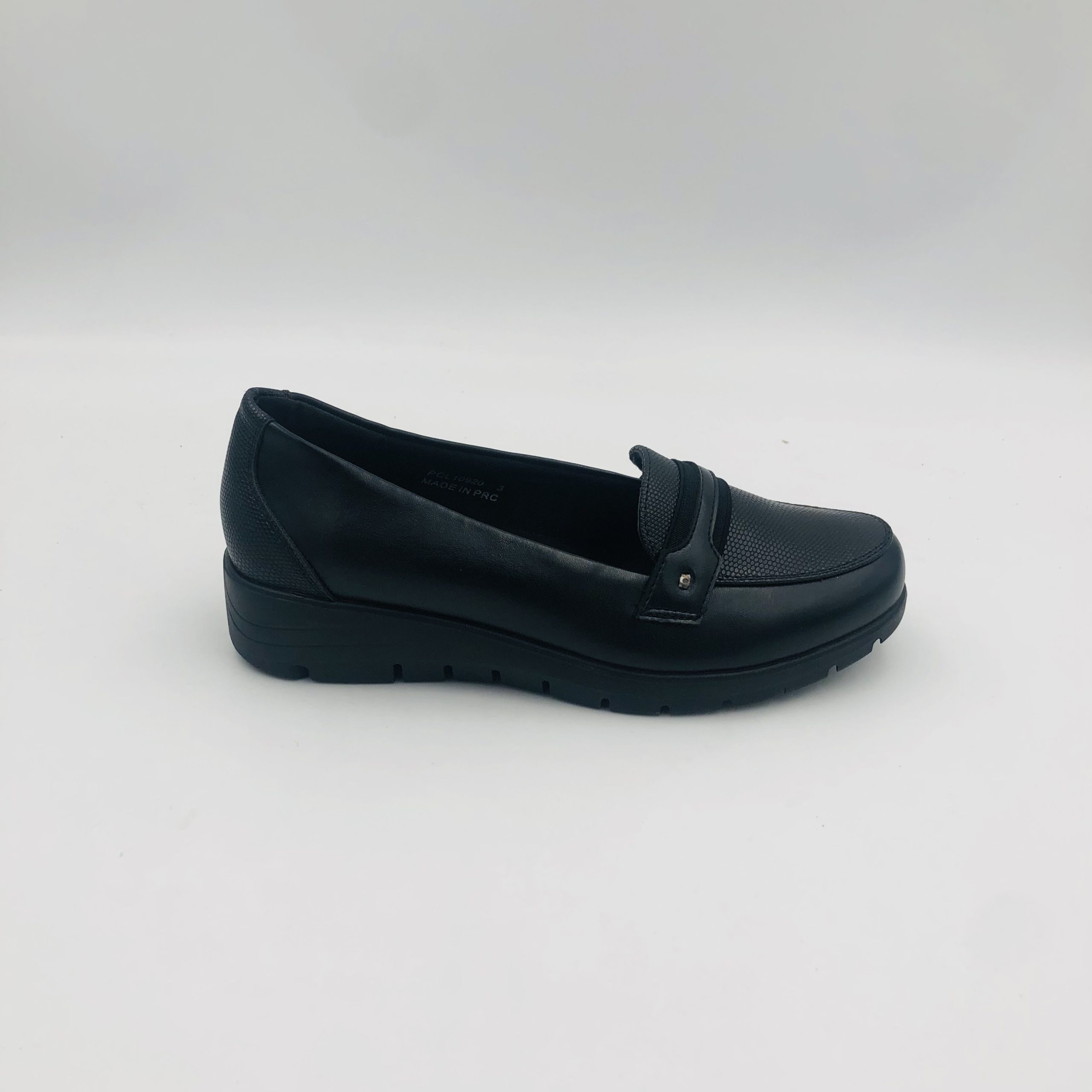 Pierre Cardin Corrine 1 Black Ladies Comfort Wedge - Shoe World